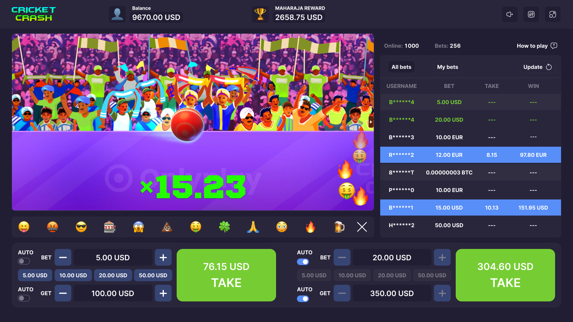 Onlyplay - Cricket Crash