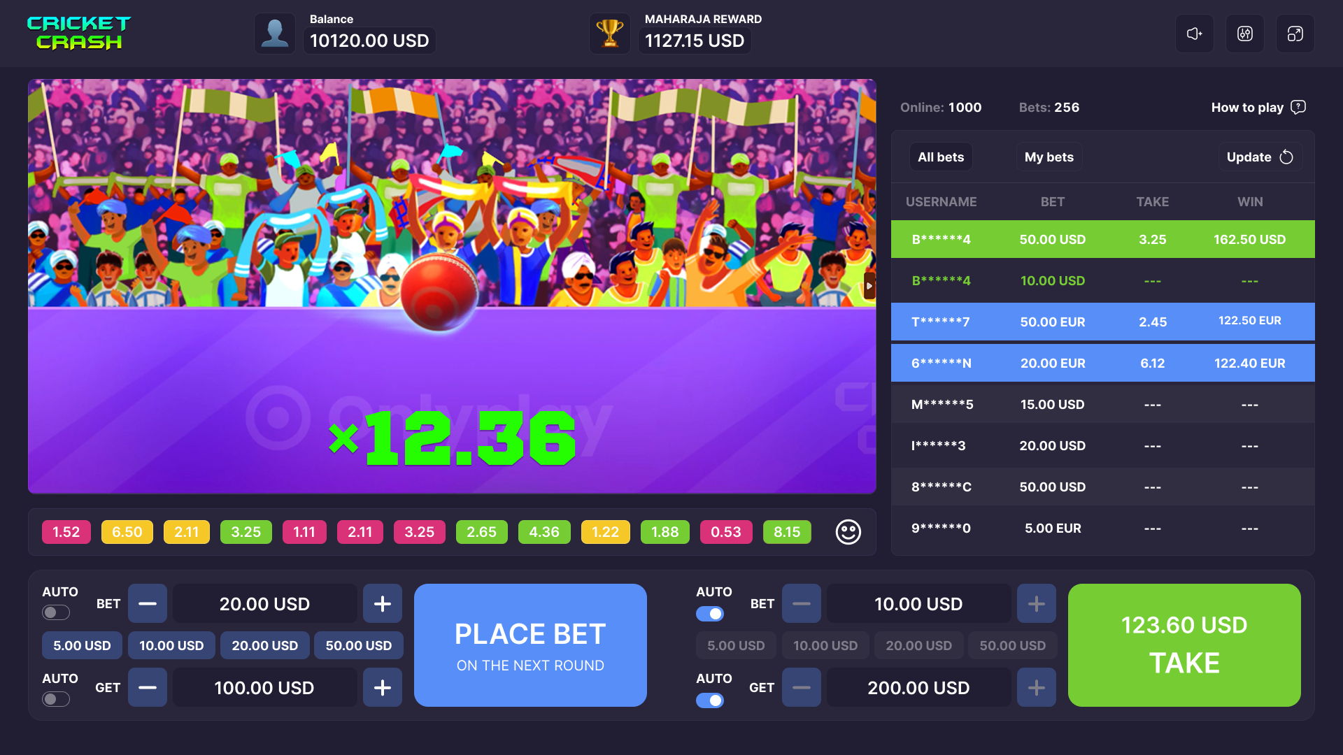 Onlyplay - Cricket Crash